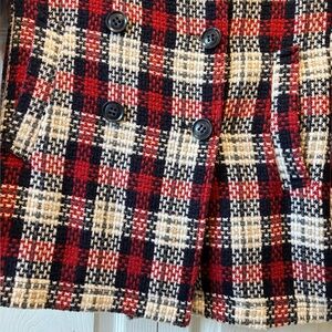 Vintage | Jackets & Coats | Jessica Checkered Pea Coat | Poshmark